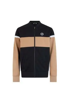 BOSS Technical Zip Hoodie With High Collar - Black