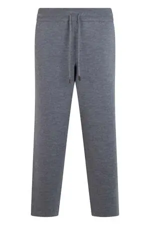 SLOWEAR Stretch Virgin Wool Pants With Elastic Waist