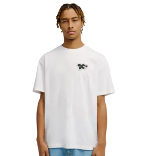 DC SHOES Dc Side Flame Tee - White