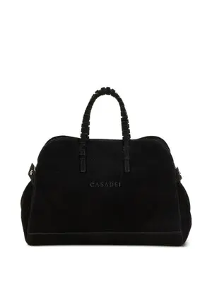 Casadei Park Avenue Leather Tote Bag - Black