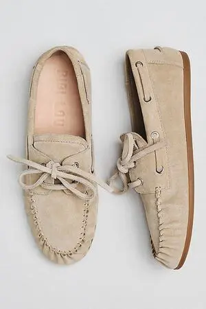 BIBI LOU Suede Moccasin Boat Shoes