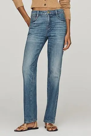PILCRO Mid-rise Relaxed Straight-leg Jeans