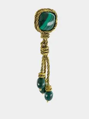AURÉLIE BIDERMANN And Pine Green Miki Malachite Earrings