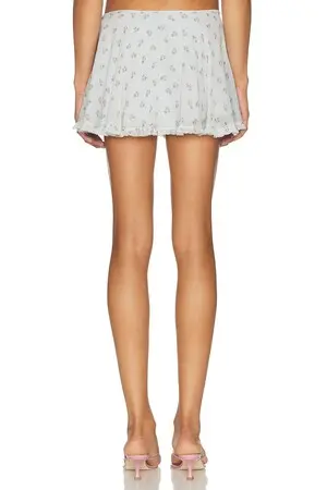 MIRROR PALAIS Blueberry Buttercream Mini Skirt In Baby