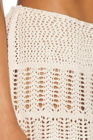 MIRROR PALAIS Mirror Palais Sicilia Mini Skirt In Cream