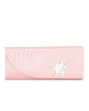 RENNK Moire Diane Clutch - Pink