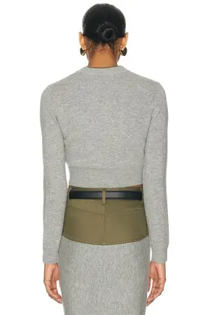 SELF-PORTRAIT Contrast Placket Cardigan