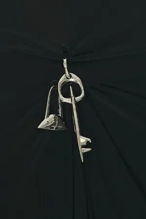 Silver-Tone Hardware Keyrings