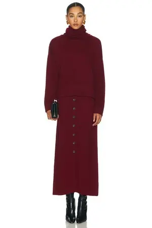 Altuzarra Lester Sweater In Red - Grenache