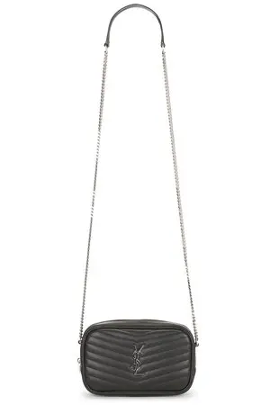 Saint Laurent Mini Lou Quilted Leather Bag - Black