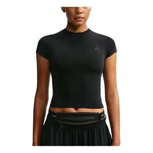 Nike X Skims Stretch Knit Cropped T-shirt - Obsidian/igneous