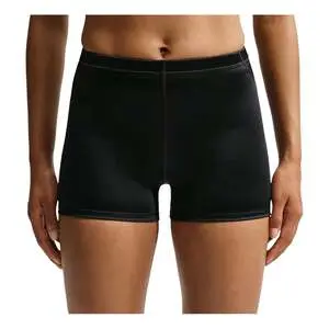 Nike Skims Satin Shine Mid-rise Boyshorts - Obsidian