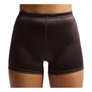 Nike Skims Satin Shine Mid-rise 2 Boyshorts With Drawcord - Resin