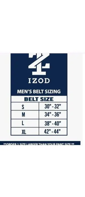 IZOD Perforated Leather Golf Belt - White