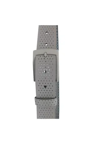 IZOD Comfort Stretch Perforated Leather Belt - Grey