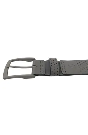 IZOD Comfort Stretch Perforated Leather Belt - Grey