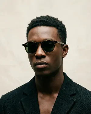 COSSINO Redon Acetate Round Frame Sunglasses