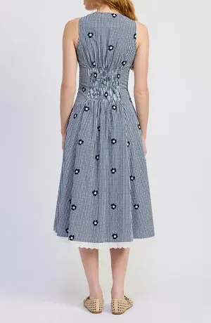 JACQUIE THE LABEL Hera Gingham Midi Dress