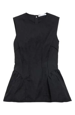 Cecilie Bahnsen Daimi Cotton Blend Matelassé Top - Black