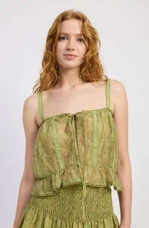 JACQUIE THE LABEL Jenny Ditsy Print Tank