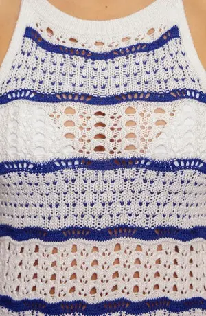 BECCA By Rebecca Virtue Shore Break Pointelle Knit Cover-up Dress