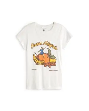 THINKING MU Frutas Mirna Slim T-shirt - White