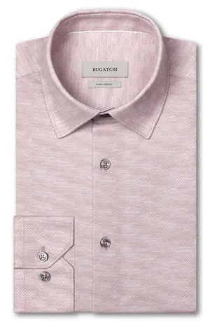 Bugatchi James Ooohcotton® Herringbone Print Button-up Shirt