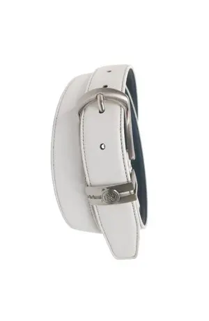 IZOD Golf 32mm Genuine Leather Belt With Metal Keeper