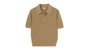 Burberry Knitted Polo Shirt With Signature Check Detail