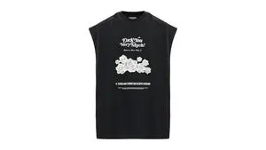 Vetements Fu Very Much Sleeveless T-shirt - Washed Black