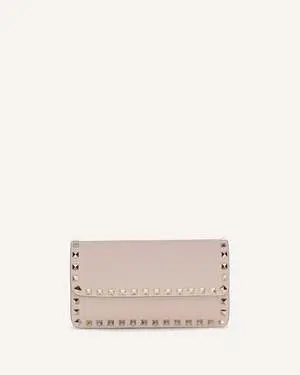 Valentino Garavani Rockstud Chain Wallet - Pink