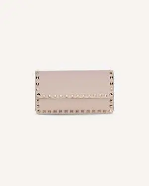 Valentino Garavani Rockstud Chain Wallet - Pink