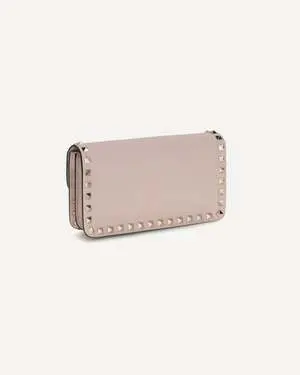 Valentino Garavani Rockstud Chain Wallet - Pink