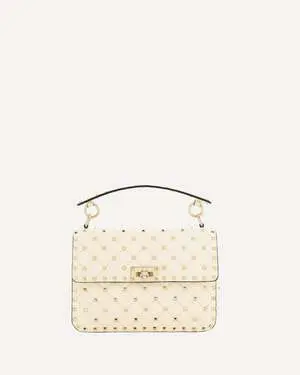 Valentino Garavani Rockstud Spike Handbag - Cream