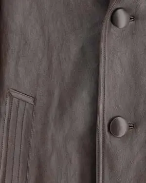Prada Leather Caban Jacket