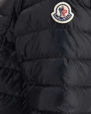 Moncler Igelhood Short Down Jacket In Longue Saison - Black