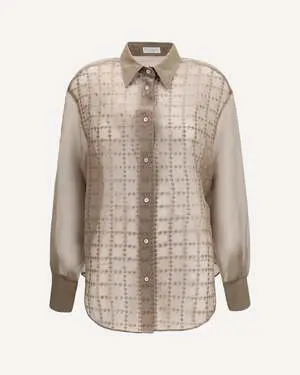 Brunello Cucinelli Heer Checked Hirt