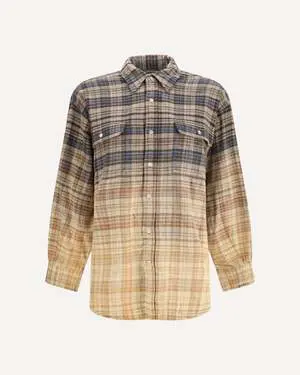 R13 Boyfriend Plaid Shirt