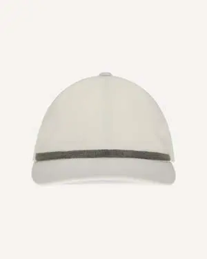 Brunello Cucinelli Baseball Cap With Monili Embellishment
