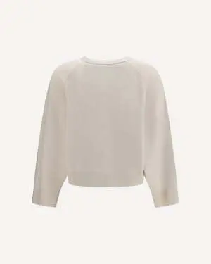 Brunello Cucinelli Cashmere Crewneck Sweater - White