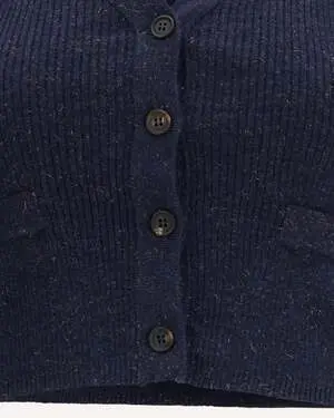 Brunello Cucinelli Sleeveless V-neck Cardigan - Blue