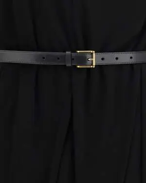 Loewe Draped Viscose Crepe Jersey Halterneck Maxi Dress