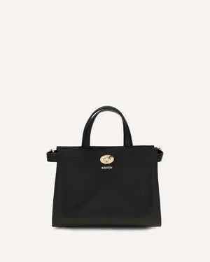 Burberry Mini Cotswolds Check Top Handle Bag - Black
