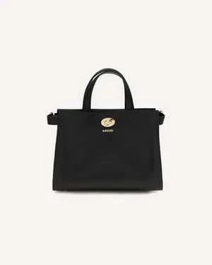 Burberry Mini Cotswolds Check Top Handle Bag - Black