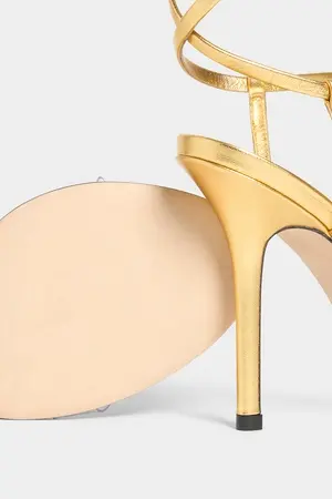Dsquared2 Metallic Strappy High Heel Sandals