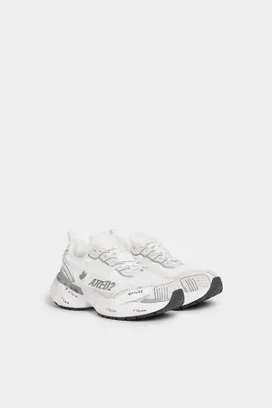 Dsquared2 Sneakers With Sculptural Sole - White