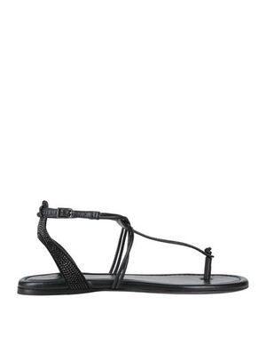 Zadig&Voltaire Thong Sandal Size Goat Skin - Black