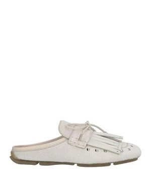 WALES BONNER Mules & Clogs Light Size Leather - Grey