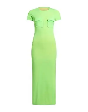 Sunnei Maxi Dress With Short Sleeves And Crewneck