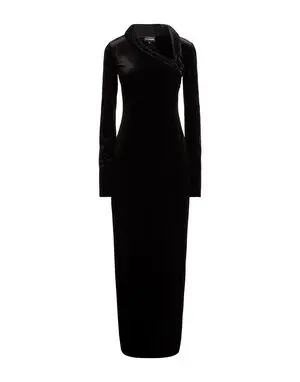 Emporio Armani Maxi Dress Size Polyester, Elastane